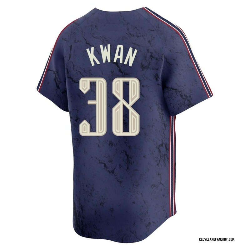 Steven Kwan Youth Cleveland Guardians 2024 City Connect Jersey - Navy ...